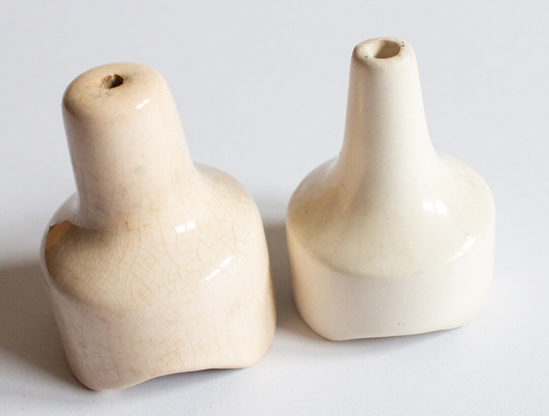 Vintage White Ceramic Pie Funnels (2), Vintage Kitchen, Vintage Baking ...