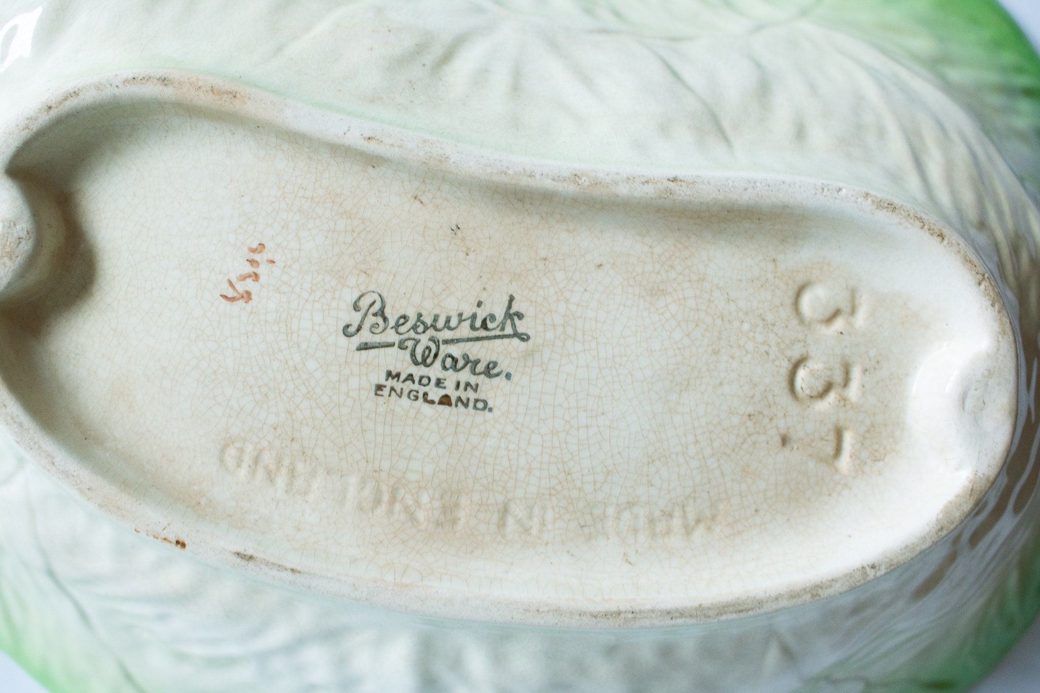 Vintage Beswick Ware Majolica Leaf Tomato Serving Bowl - Etsy UK