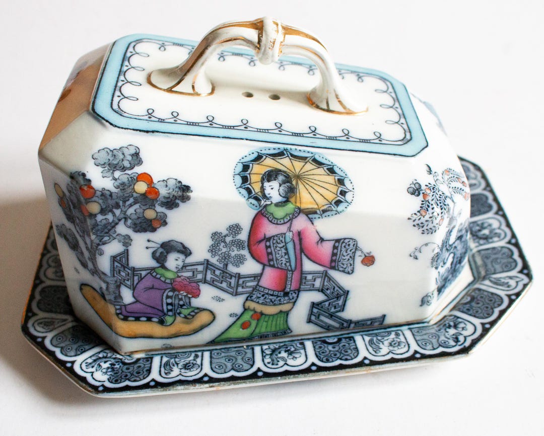 Keeling & Co. Ltd Burslem Losol Ware 'Nanking' Muster Blau-Weiße ...
