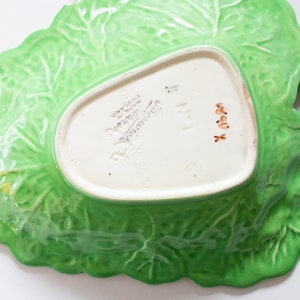 Vintage Beswick Ware Green Majolica Leaf Tomato Serving Dish, Vintage ...