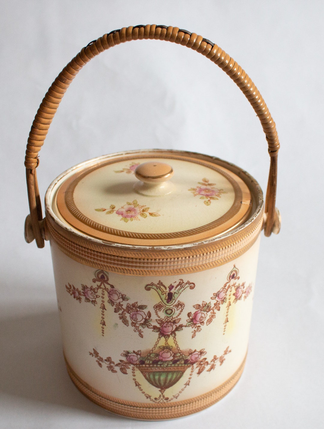 Vintage Devon Ware Stoke on Trent 'etna' Pattern Blushware Lidded ...