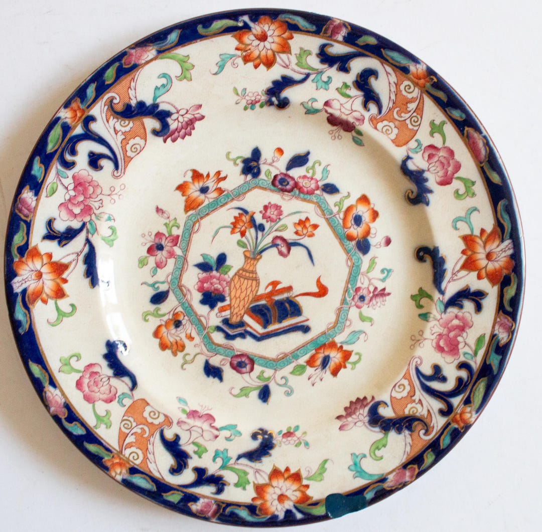 Antique China Pattern 9.5" Plate, Vintage Plates - Etsy