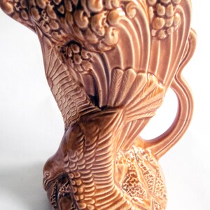 Majolica Jug With Bird Detail - Etsy