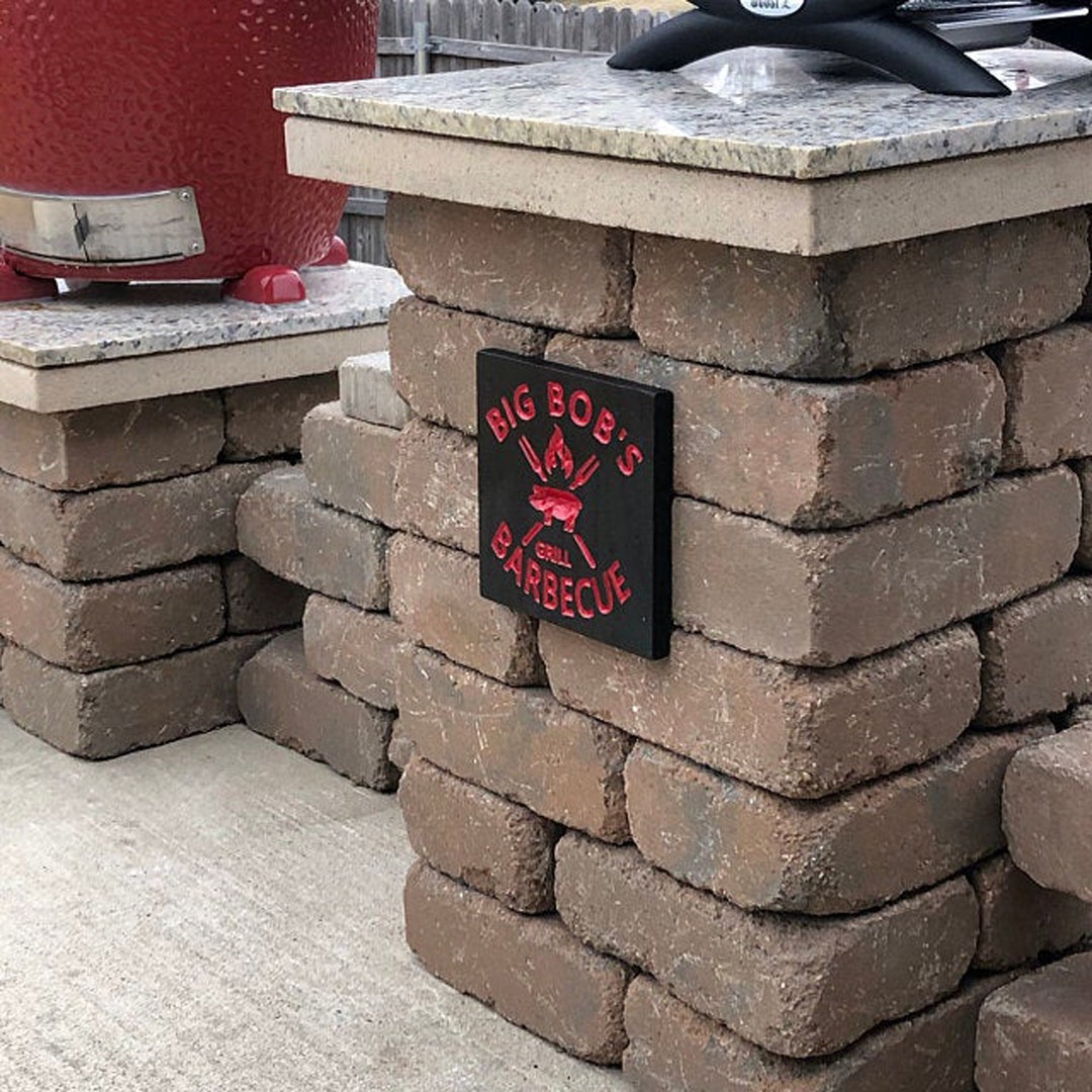 Customized CNC Carved Wood BBQ Sign | Grill Sign | Hand Painted Custom ...