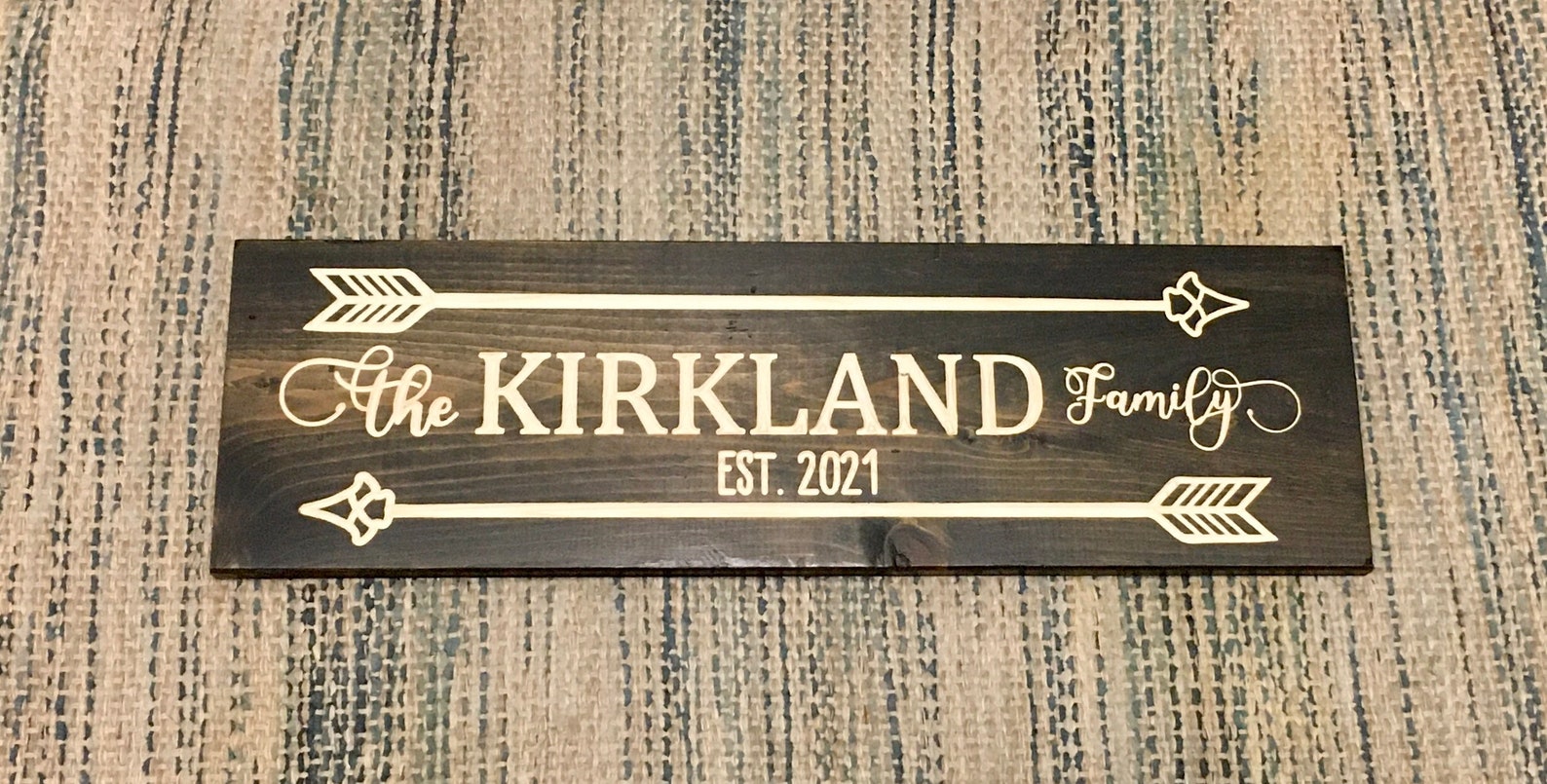 Custom CNC Carved Family Name Sign Personalized Family Name - Etsy