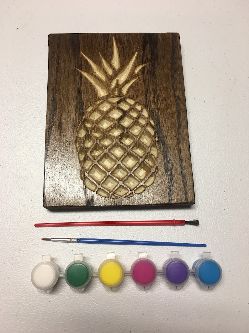 DIY Kit: Pineapple Wood Sign Craft Kit Adult Craft Kit | Etsy