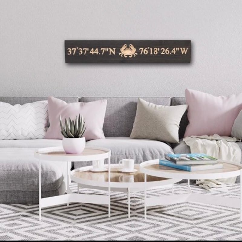 Latitude Longitude Sign - Etsy