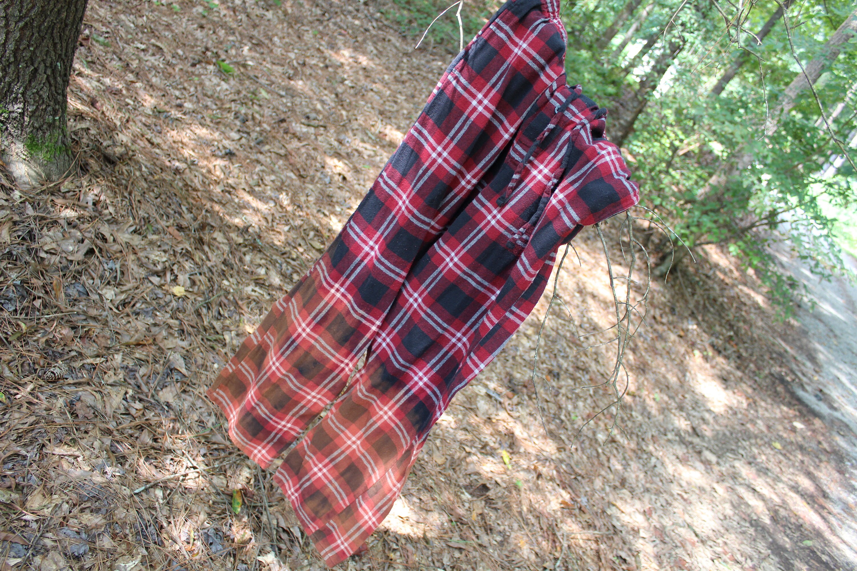dip-dye-grunge-flannel-pants-bleach-flannel-pants-dip-dye-etsy