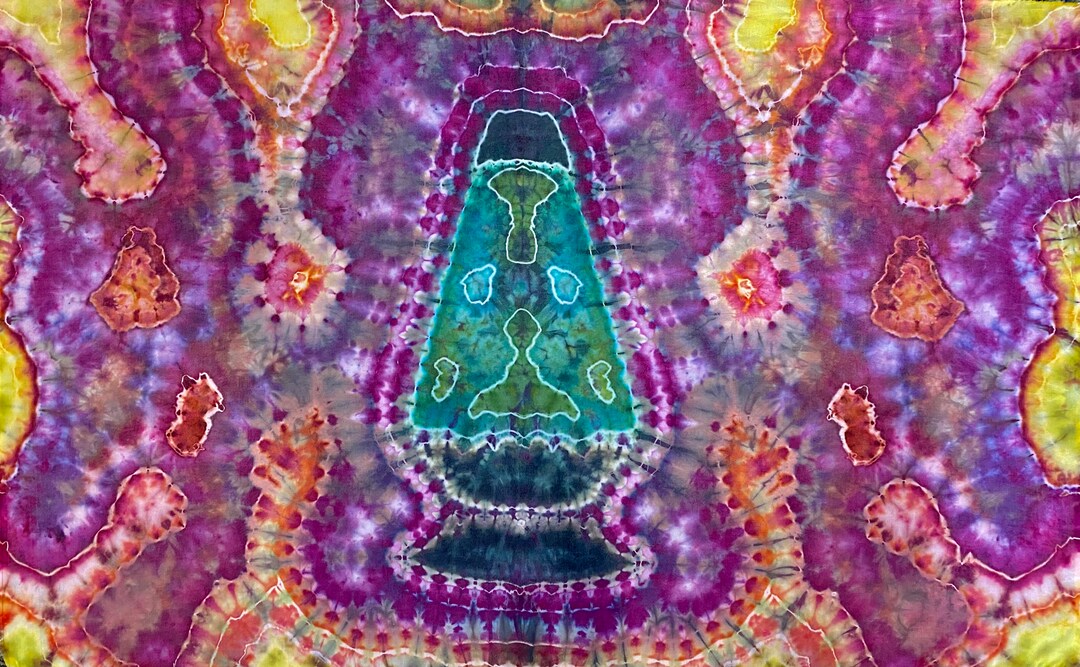 Lava Lamp Tie Dye Tapestry, Ready to Ship, Hand Designed and Dyed ...