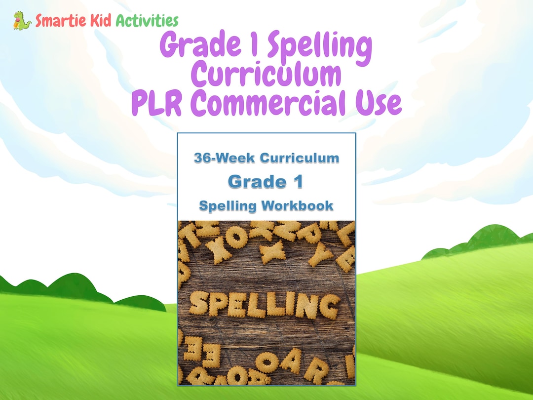Grade 1 Spelling Curriculum | 36-week Phonics Programme | PLR ...