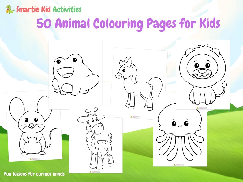 Animal Colouring Pages for Kids | Fun Printable Activity Sheets ...