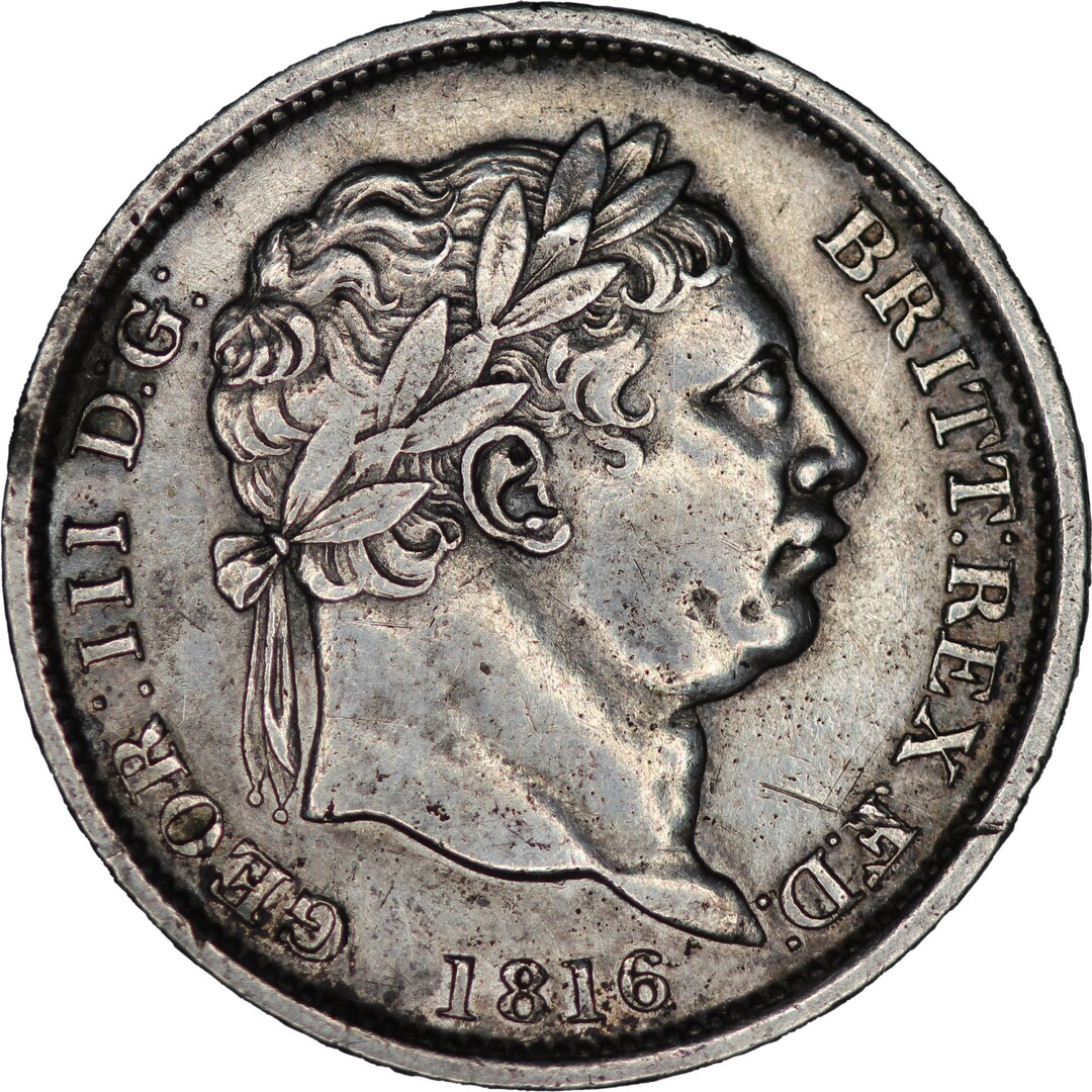 1816 George III Shilling Great Britain Silver Coin - Etsy UK