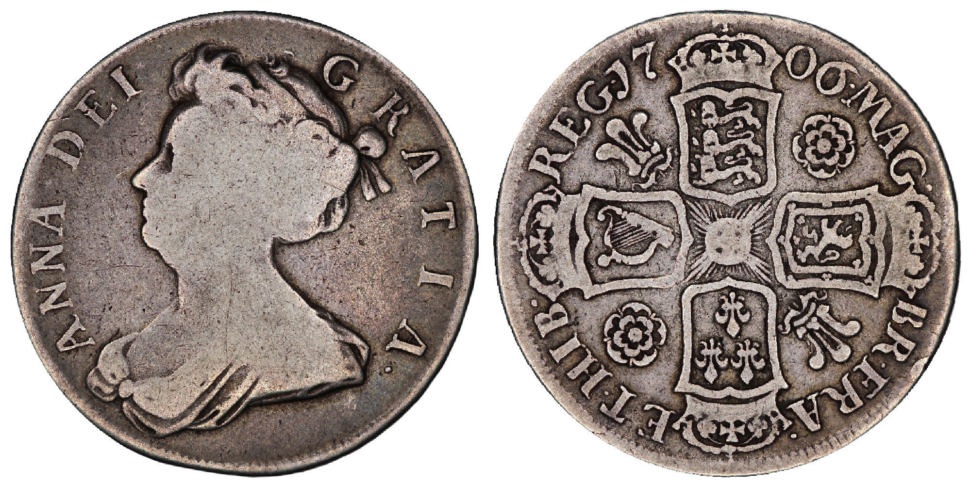 1706 Anne Halfcrown of Great Britain Silver Coin - Etsy