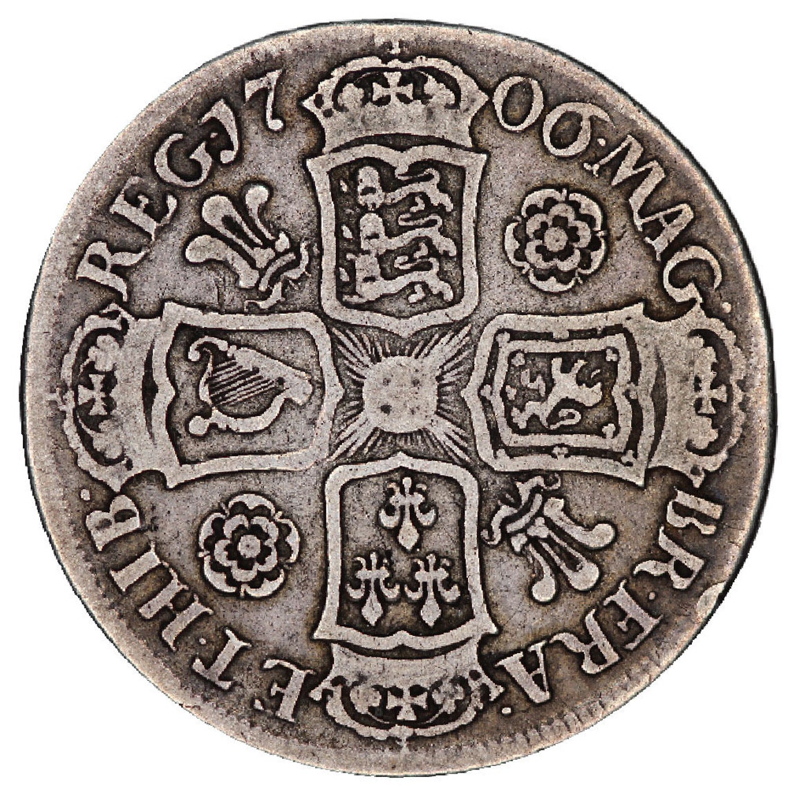 1706 Anne Halfcrown of Great Britain Silver Coin - Etsy