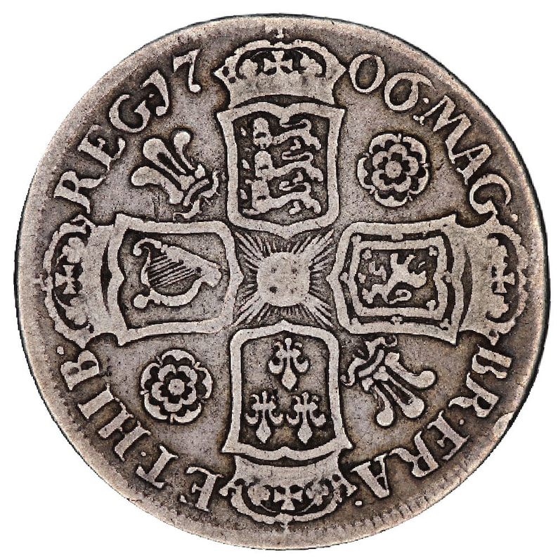 1706 Anne Halfcrown of Great Britain Silver Coin - Etsy