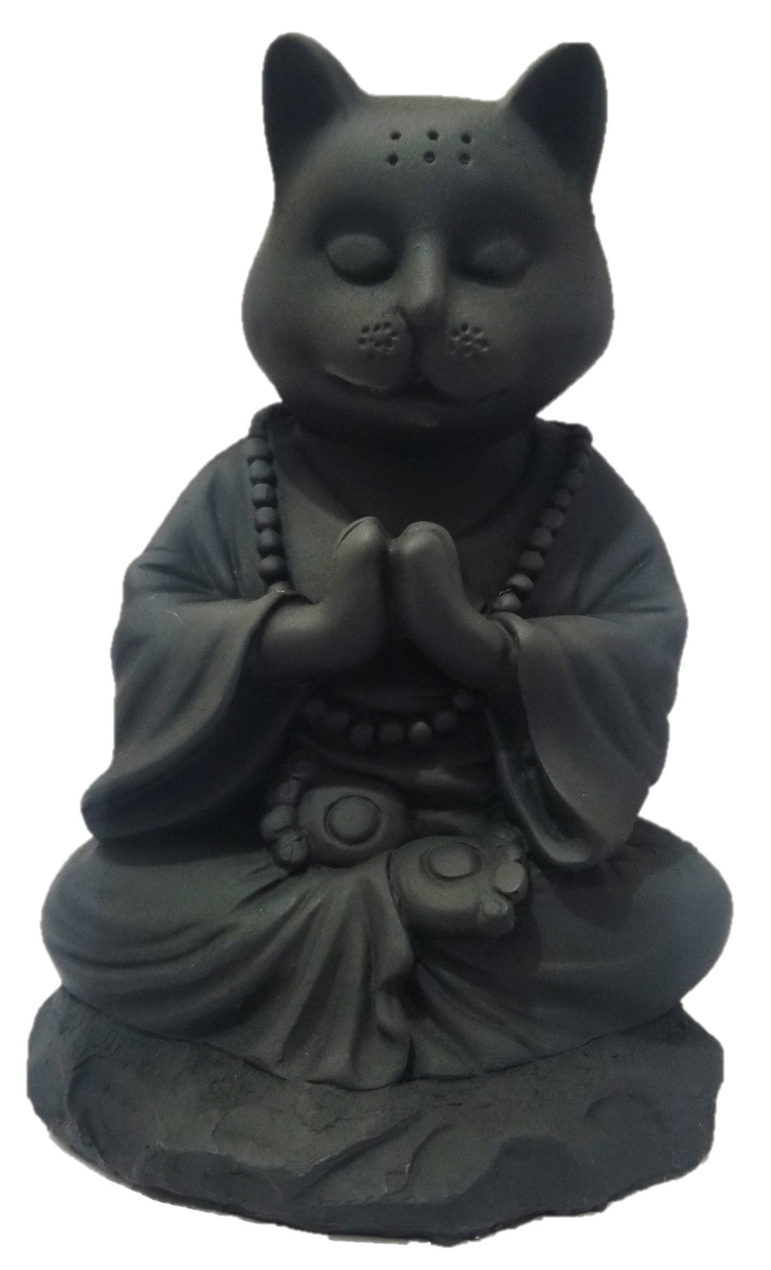 5.3 Buddha Cat Statue in Meditating Pose for Zen Kitty Memorial or ...