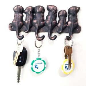 Cast Iron Dog Key Holder for Wall/dog Key Hook/rack. Perfect for Dog ...