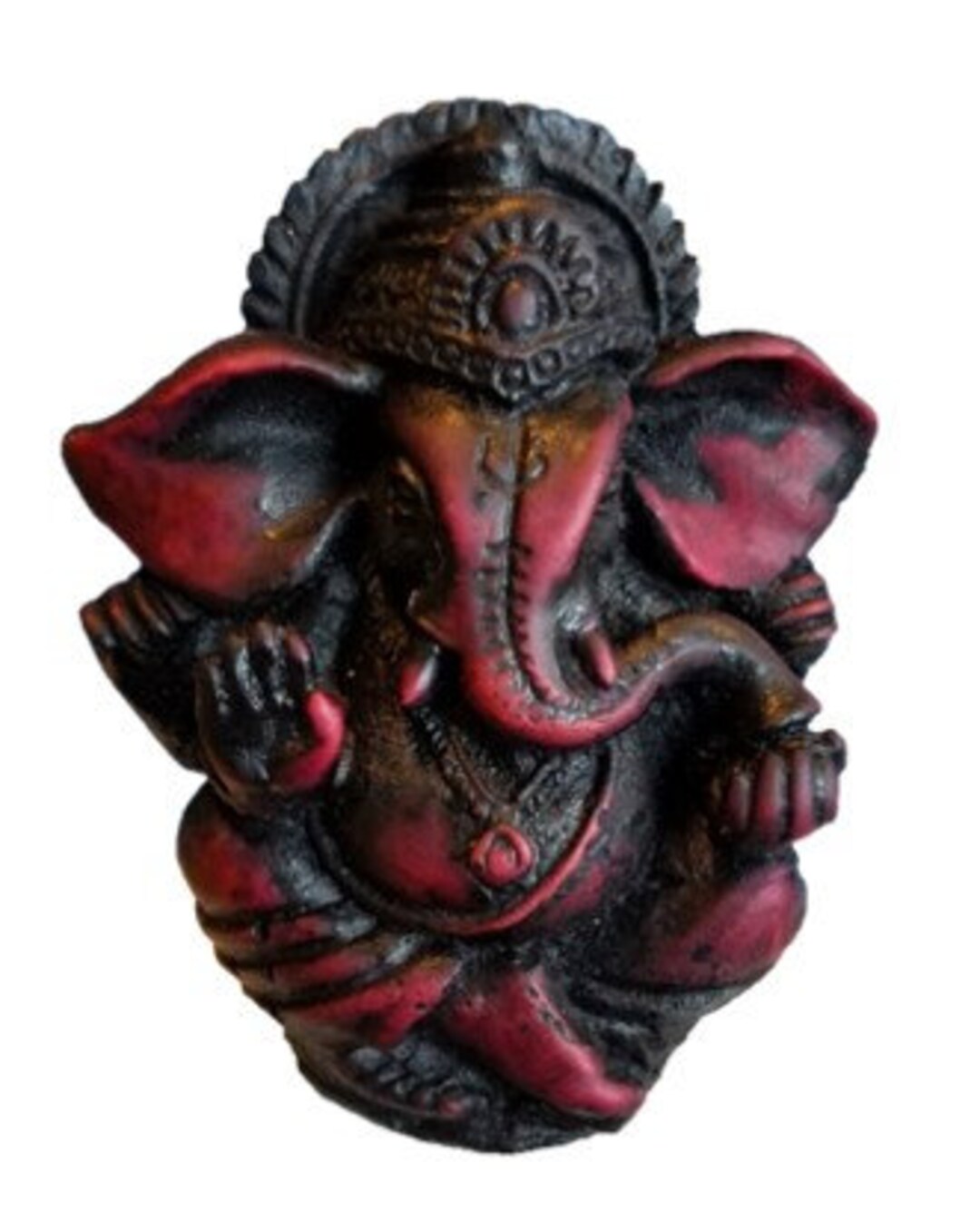 Mini 2 Ganesh Statue. Pocket Ganesha Statue Small for Bringing Good ...