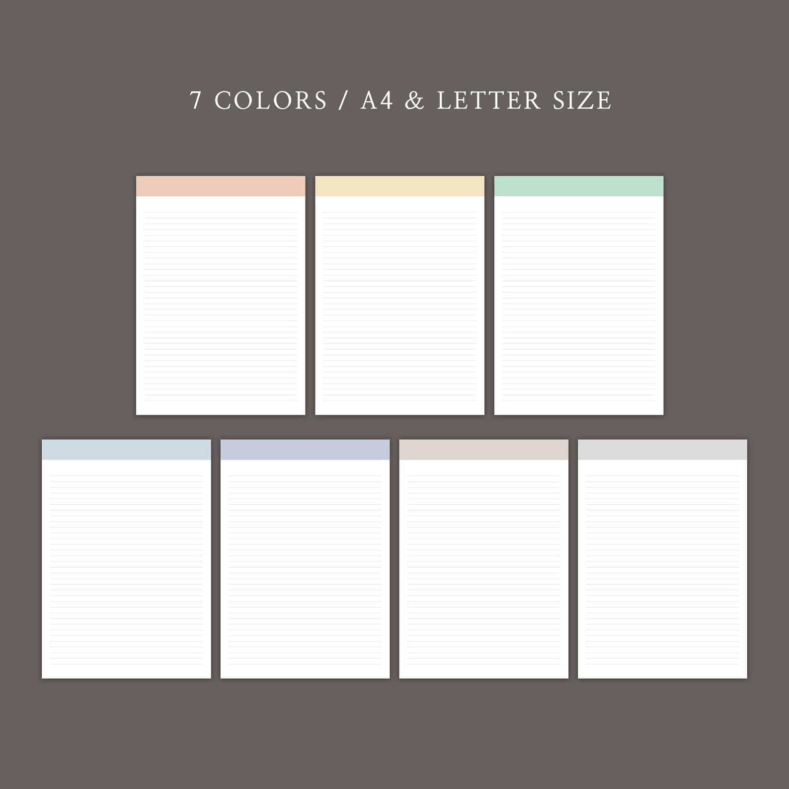 Digital Note Templates for Goodnotes Notability Ipad/ Pastel Color ...