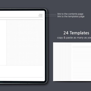 12 Sections Digital Notebook 12 Tab Hyperlinked Goodnotes Notebook ...