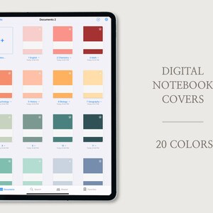 20 Digital Notebook Covers Goodnotes Notebook Covers #14 - Etsy