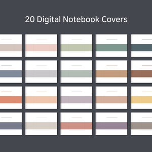 Landscape Digital Notebook With 20 Sections Hyperlinked Notebook ...