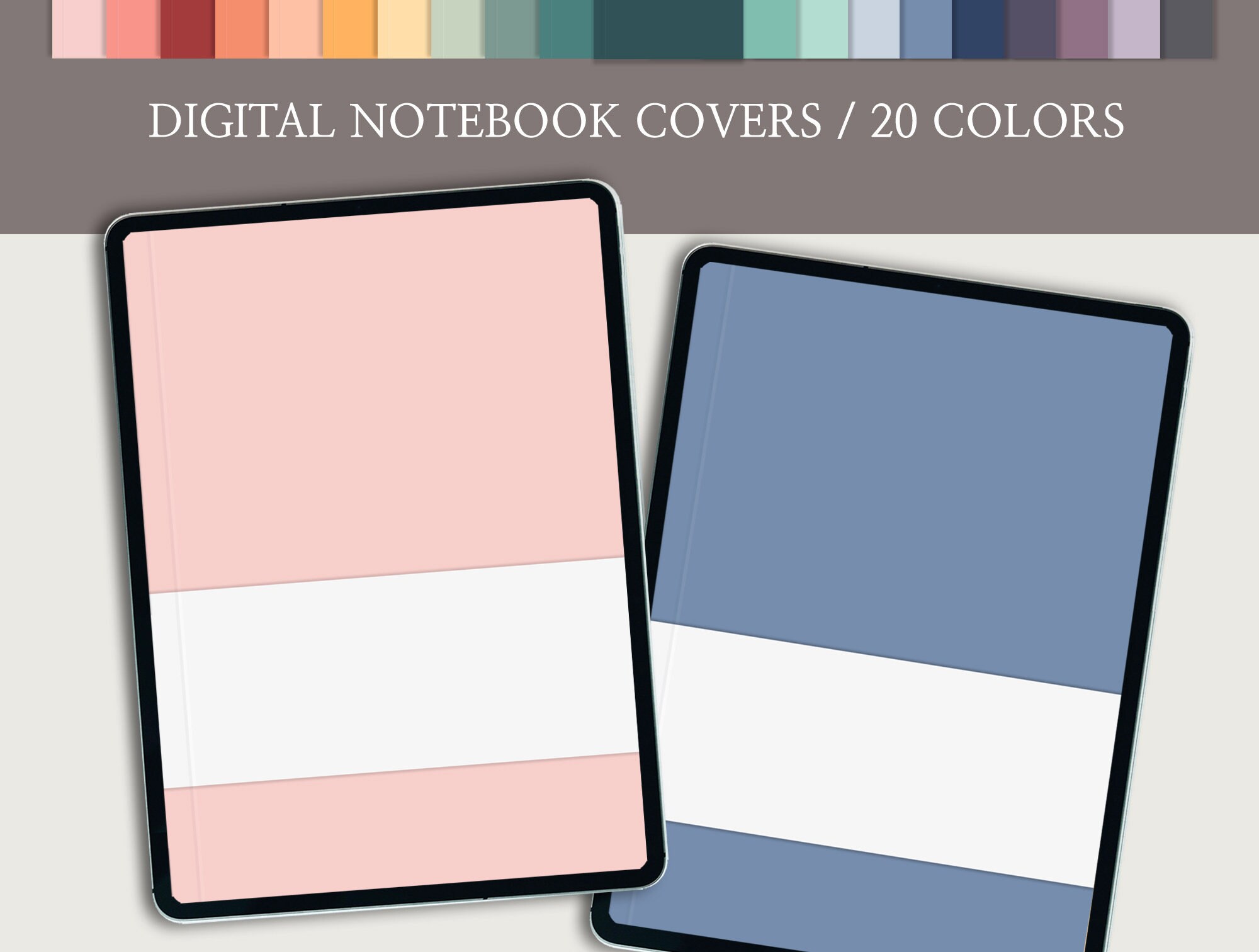 20 Digital Notebook Covers Goodnotes Notebook Covers #14 - Etsy
