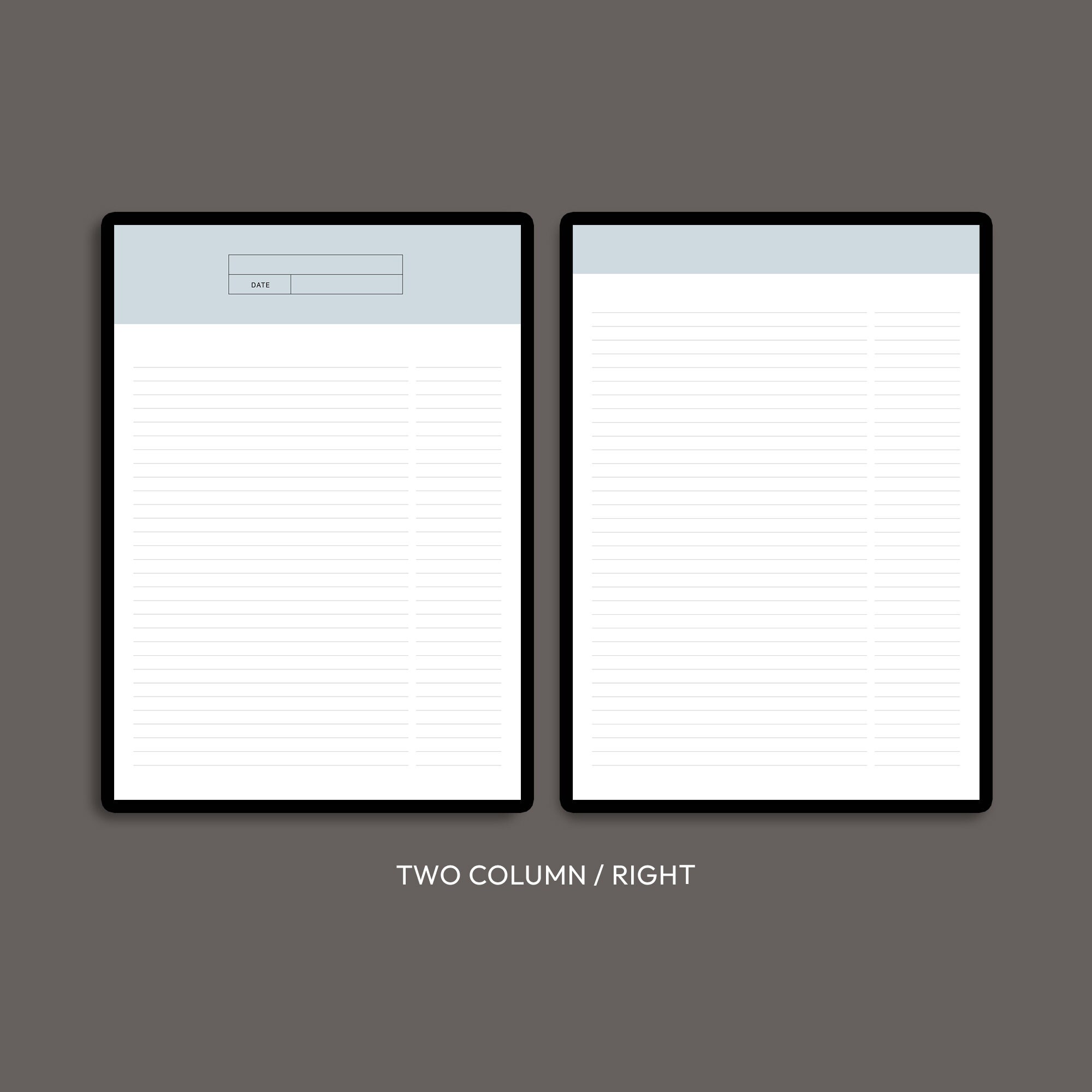 Digital Note Templates for Goodnotes Notability Ipad/ Pastel Color ...