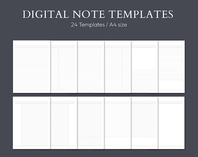 Note Taking Templates, Printable Paper, Note Taking Journal, Cornell ...