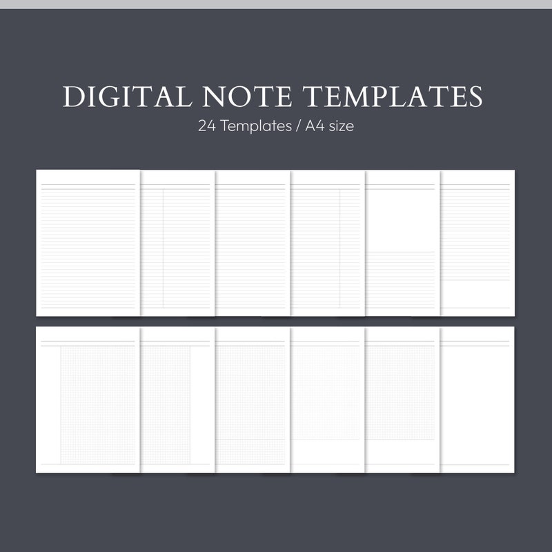 Two Column Notes Template - Etsy