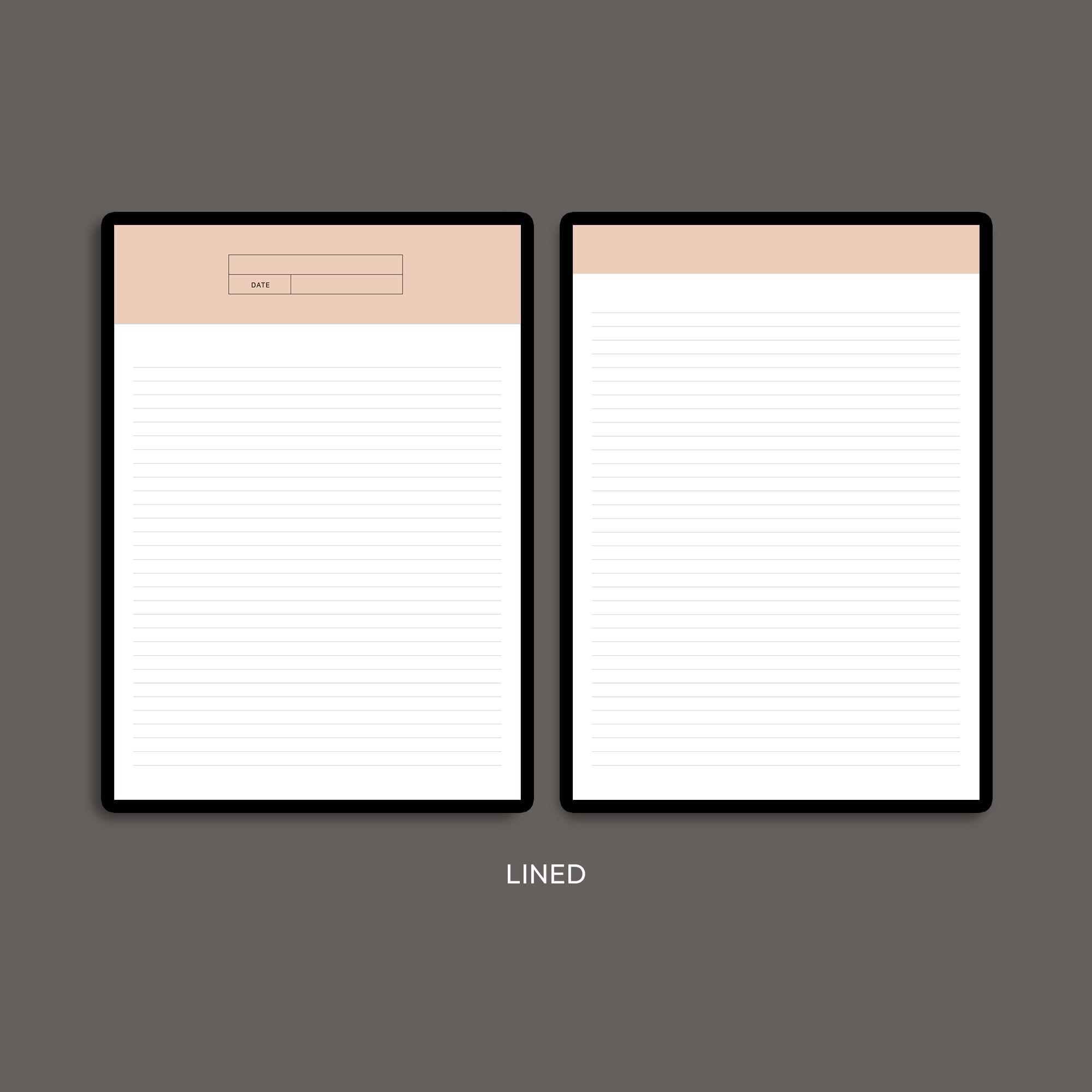 Digital Note Templates for Goodnotes Notability Ipad/ Pastel Color ...