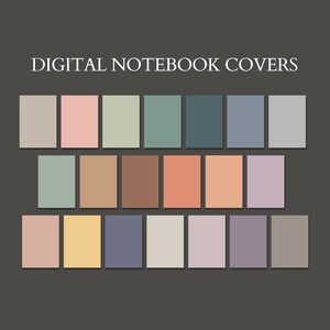 20 Minimal Pastel Digital Notebook Covers for Goodnotes, Notability ...