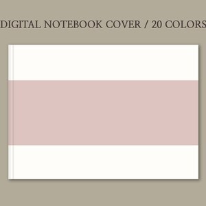 20 Digital Notebook Covers Landscape Goodnotes Pastel Covers Minimal ...