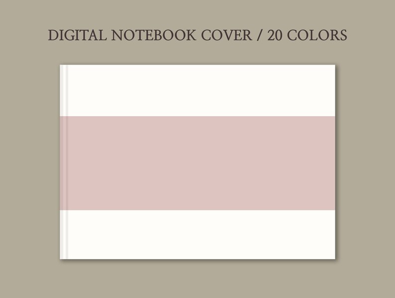 20 Digital Notebook Covers Landscape Goodnotes Pastel Covers Minimal ...