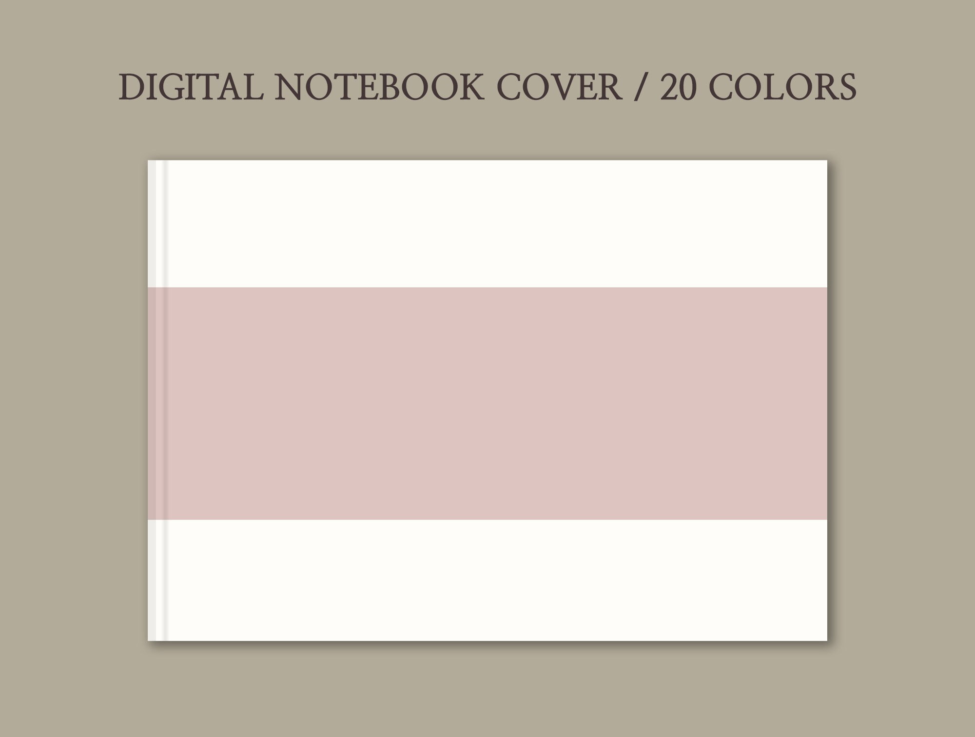 20 Digital Notebook Covers Landscape Goodnotes Pastel Covers Minimal ...