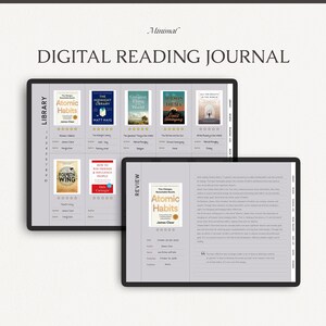 Digital Reading Journal for 100 Books - Violet / Book Review / Book ...