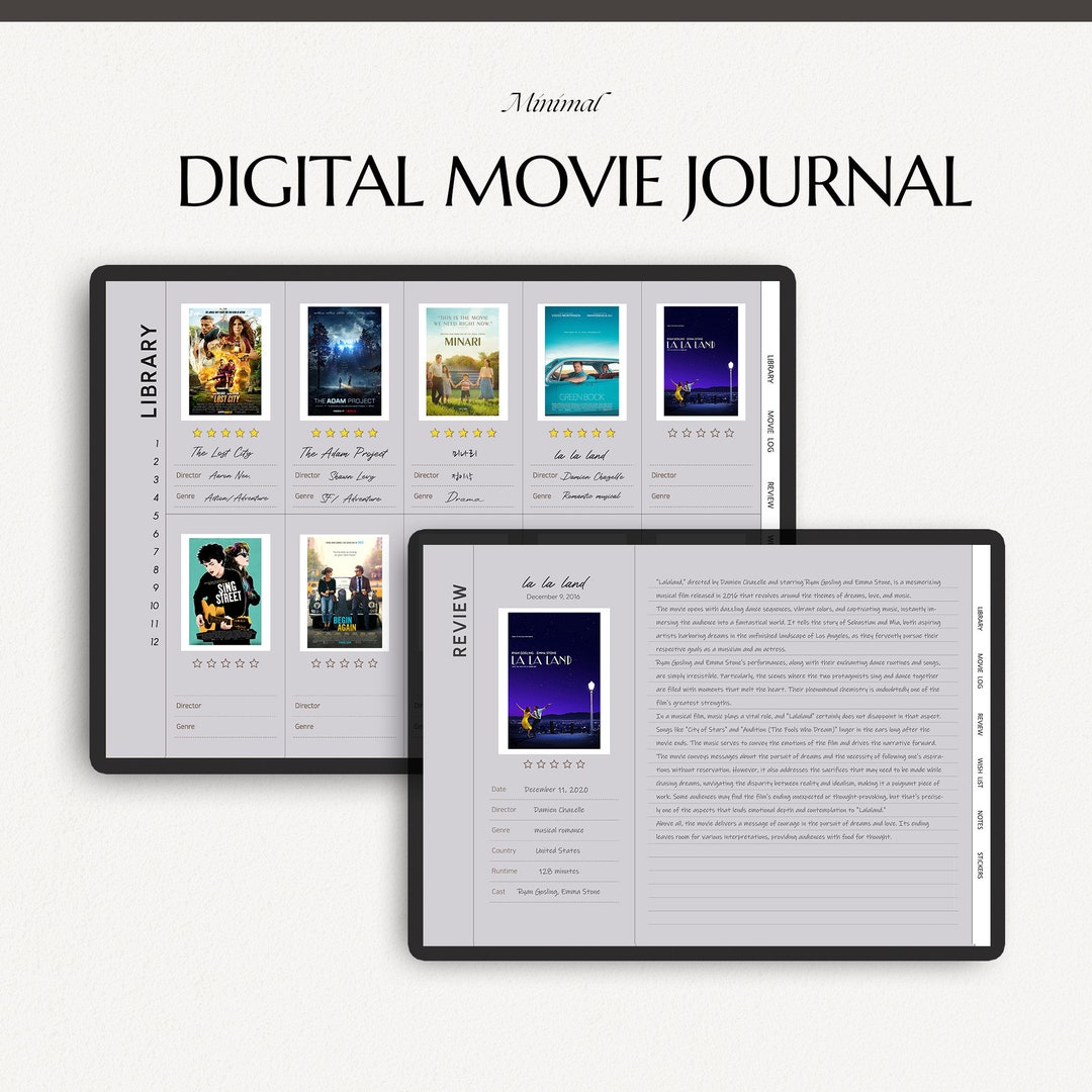Digital Movie Journal for 120 Movies - Violet / Film Review for iPad ...