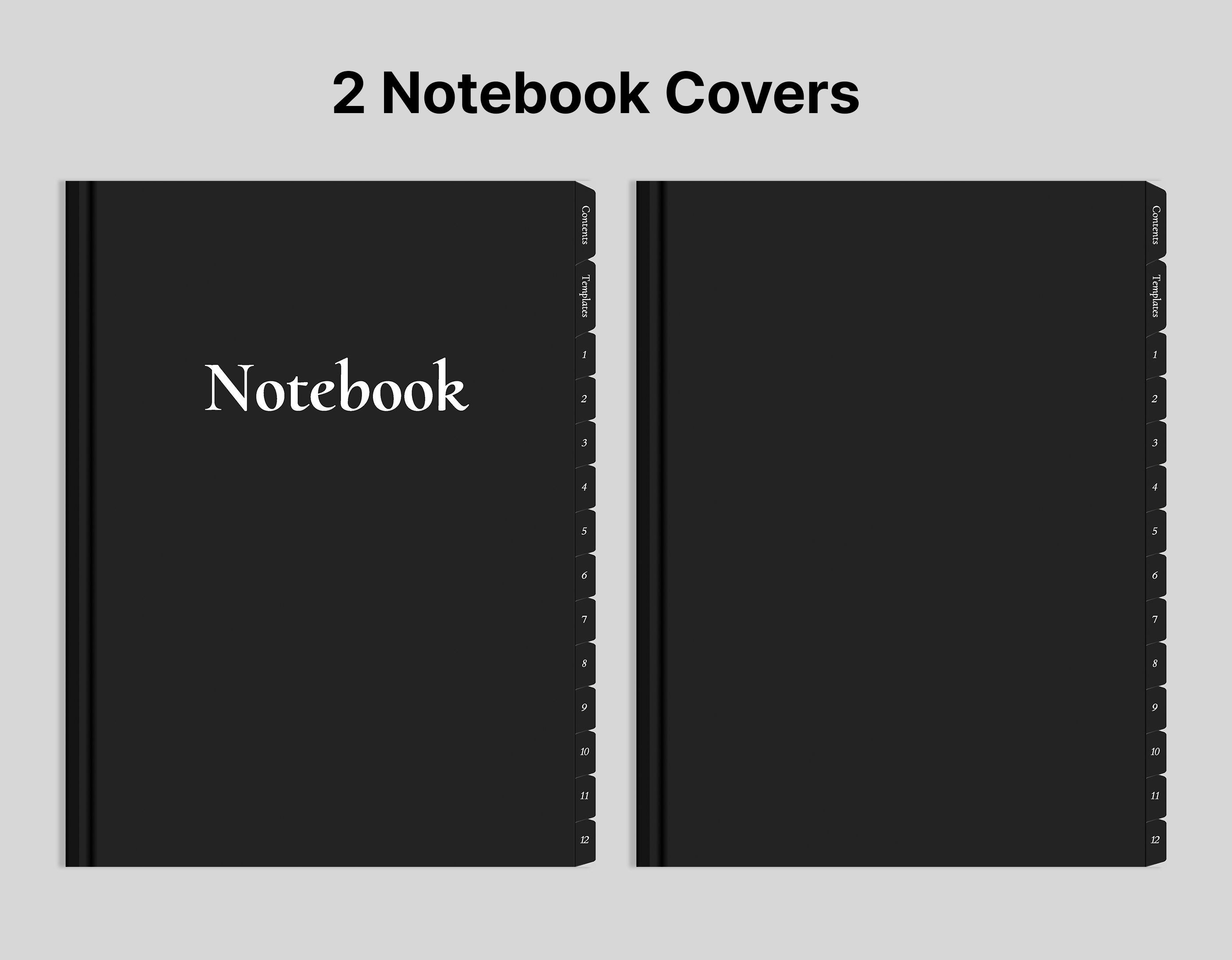 12 Tab Digital Hyperlinked Notebook for Goodnotes Notability / - Etsy