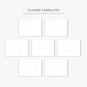 10 Digital Notebooks Landscape Horizontal Notebook Goodnotes Notability ...