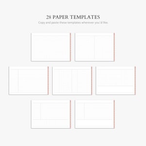 10 Digital Notebooks Landscape Horizontal Notebook Goodnotes Notability ...