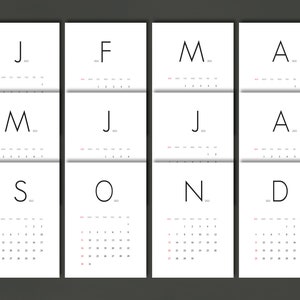 2022 Printable Calendar / Portrait Calendar / Minimalist White | Etsy