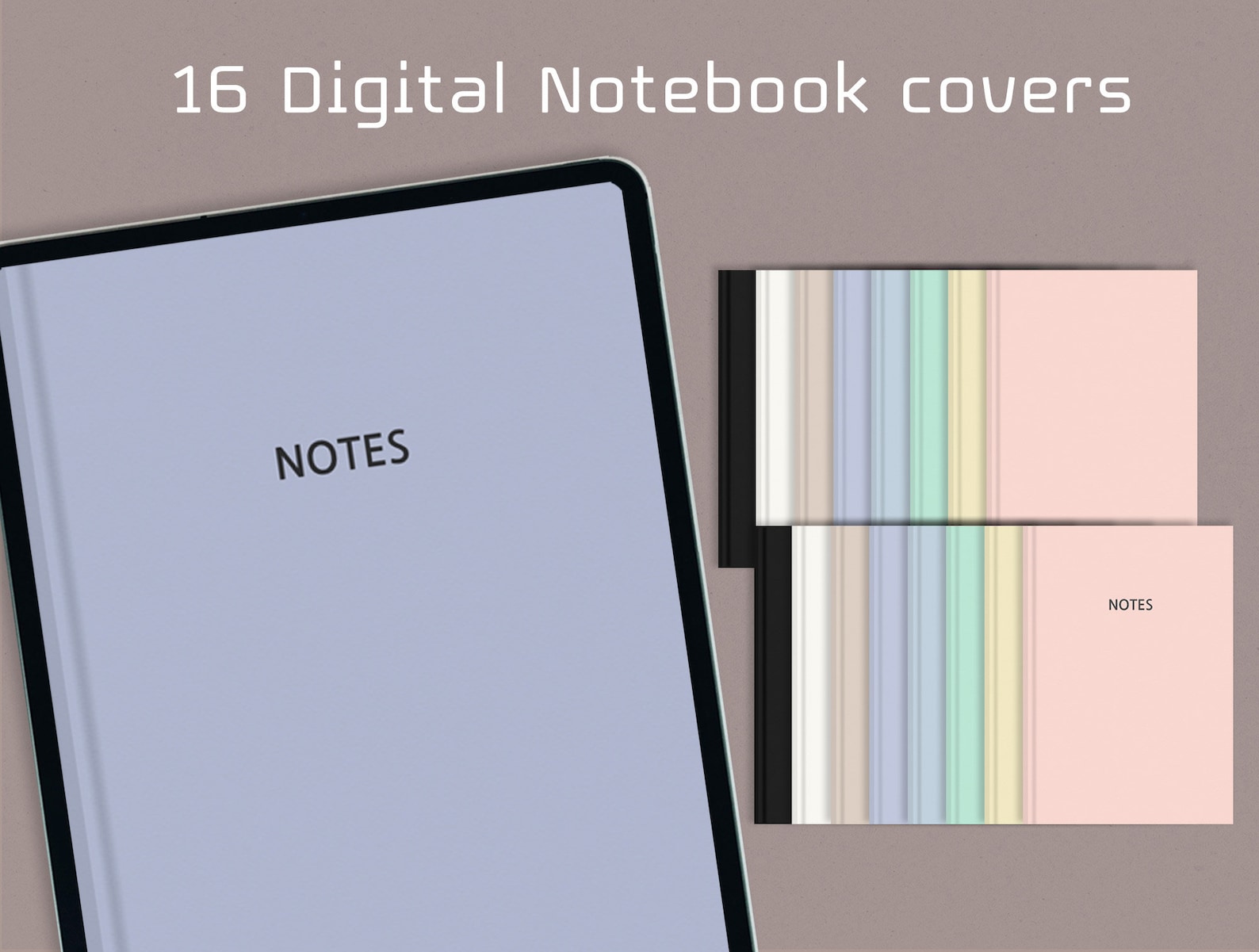 Digital Notebook Covers Goodnotes Notebook Covers Minimal | Etsy