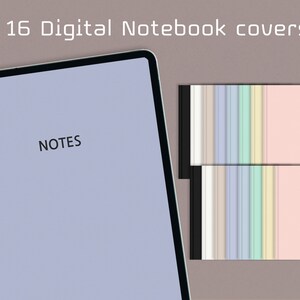 Digital Notebook Covers Goodnotes Notebook Covers Minimal | Etsy