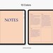 Digital Notebook - 10 Colors / 10 Sections / 24 Note Templates ...