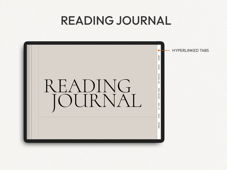 Digital Reading Journal for 100 Books - Beige / Book Review / Book ...