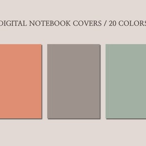 20 Minimal Pastel Digital Notebook Covers for Goodnotes, Notability ...