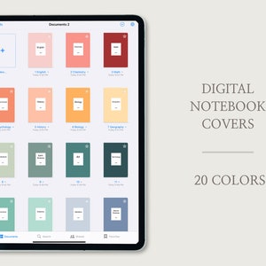 20 Digital Notebook Covers Goodnotes Notebook Covers Minimal Notebook ...