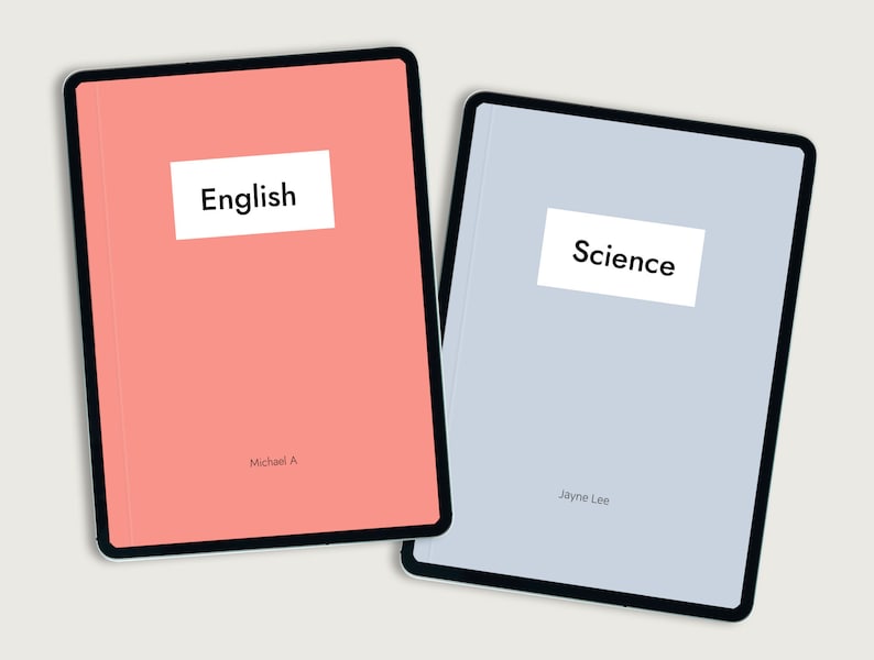 20 Minimalist Digital Notebook Covers for Goodnotes & Notability (PDF ...