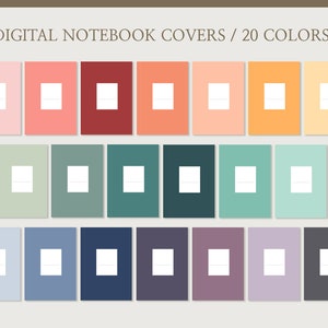 20 Digital Notebook Covers Goodnotes Notebook Covers Minimal - Etsy
