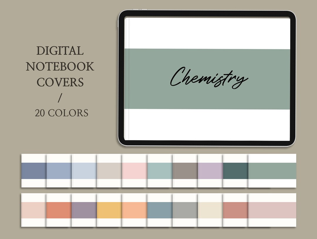 20 Digital Notebook Covers Landscape Goodnotes Pastel Covers - Etsy